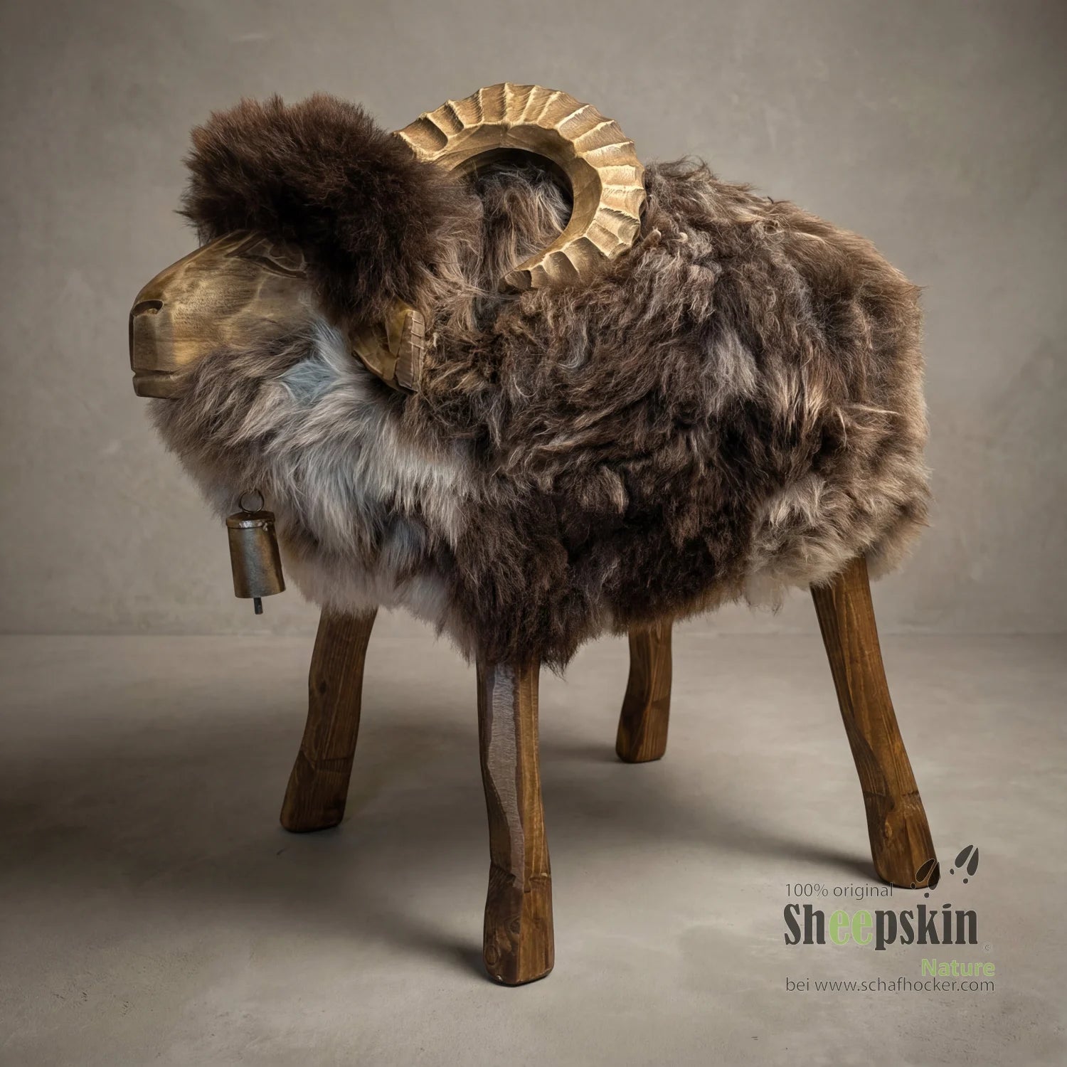 absolute unique piece | Sheep stool Mouflon Mani | Designer stool ...