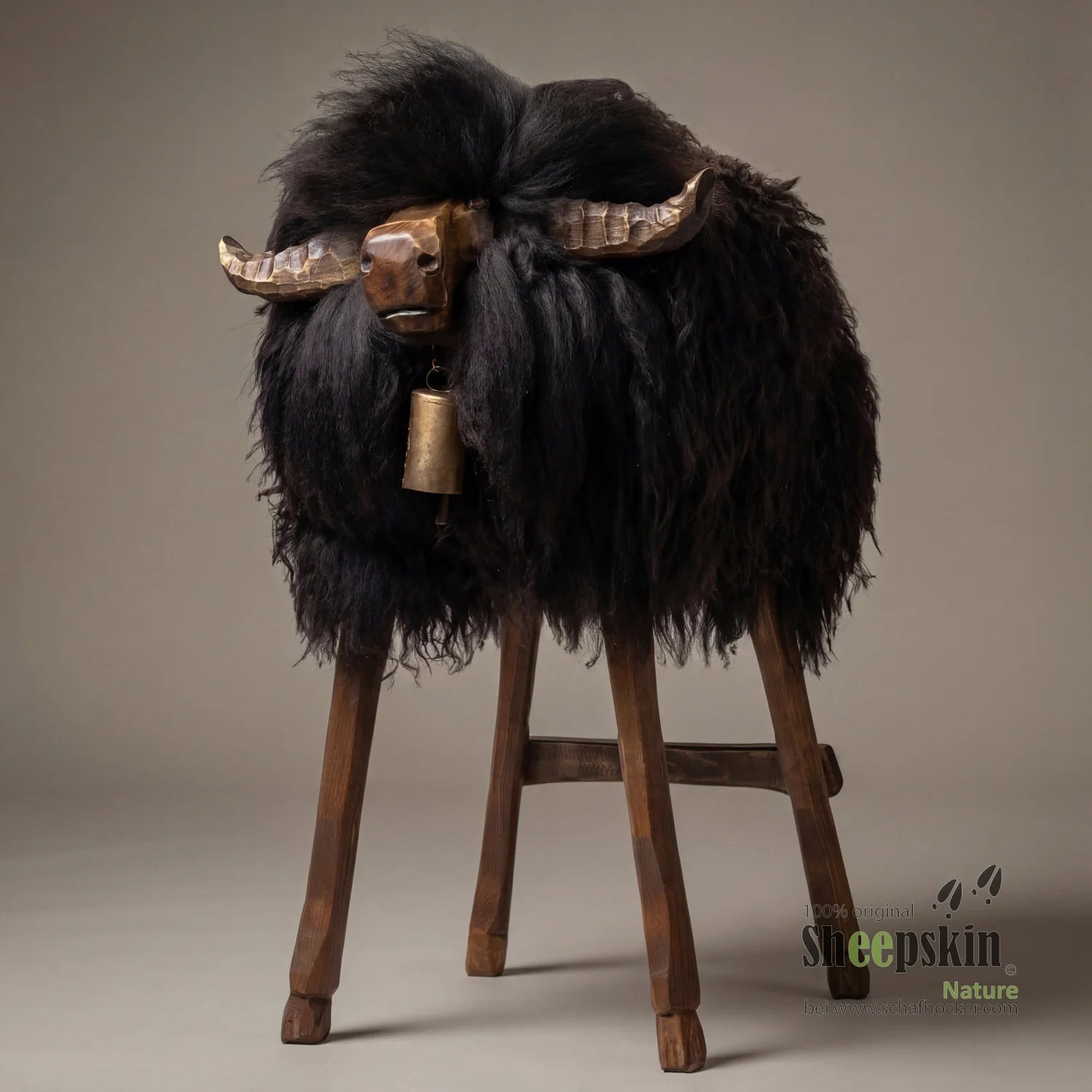 Barhocker »Lothar« der charmante Stier" Locki Edition | Sheepskin ...