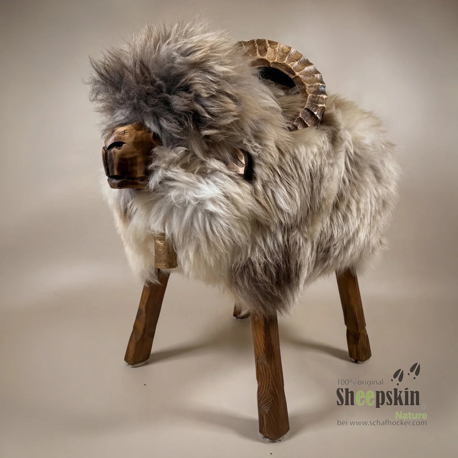 Premium design fåreskammel muflon »Elduin« | Fåreskind Natur ...