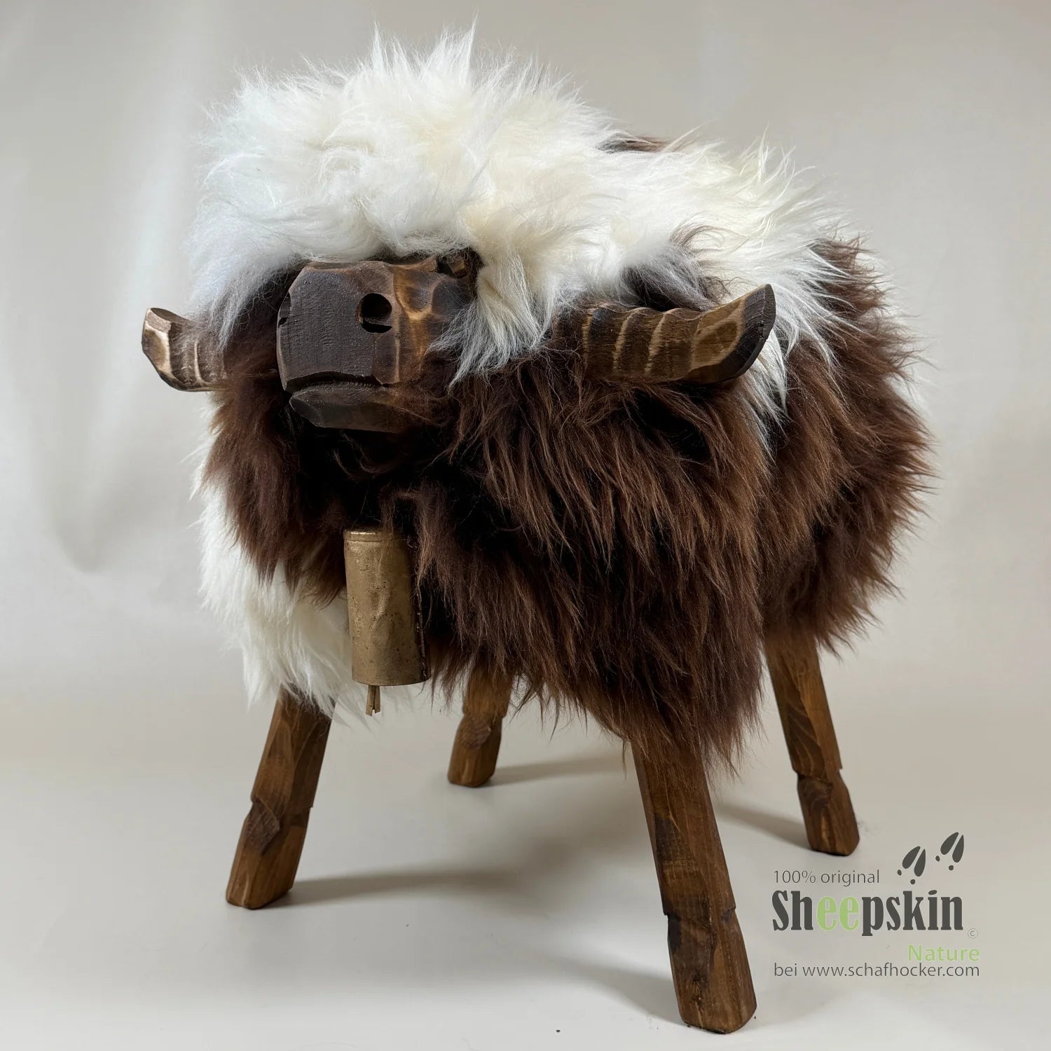Premium design animal stool »Bully« Milkyway highland cattle cow bull ...