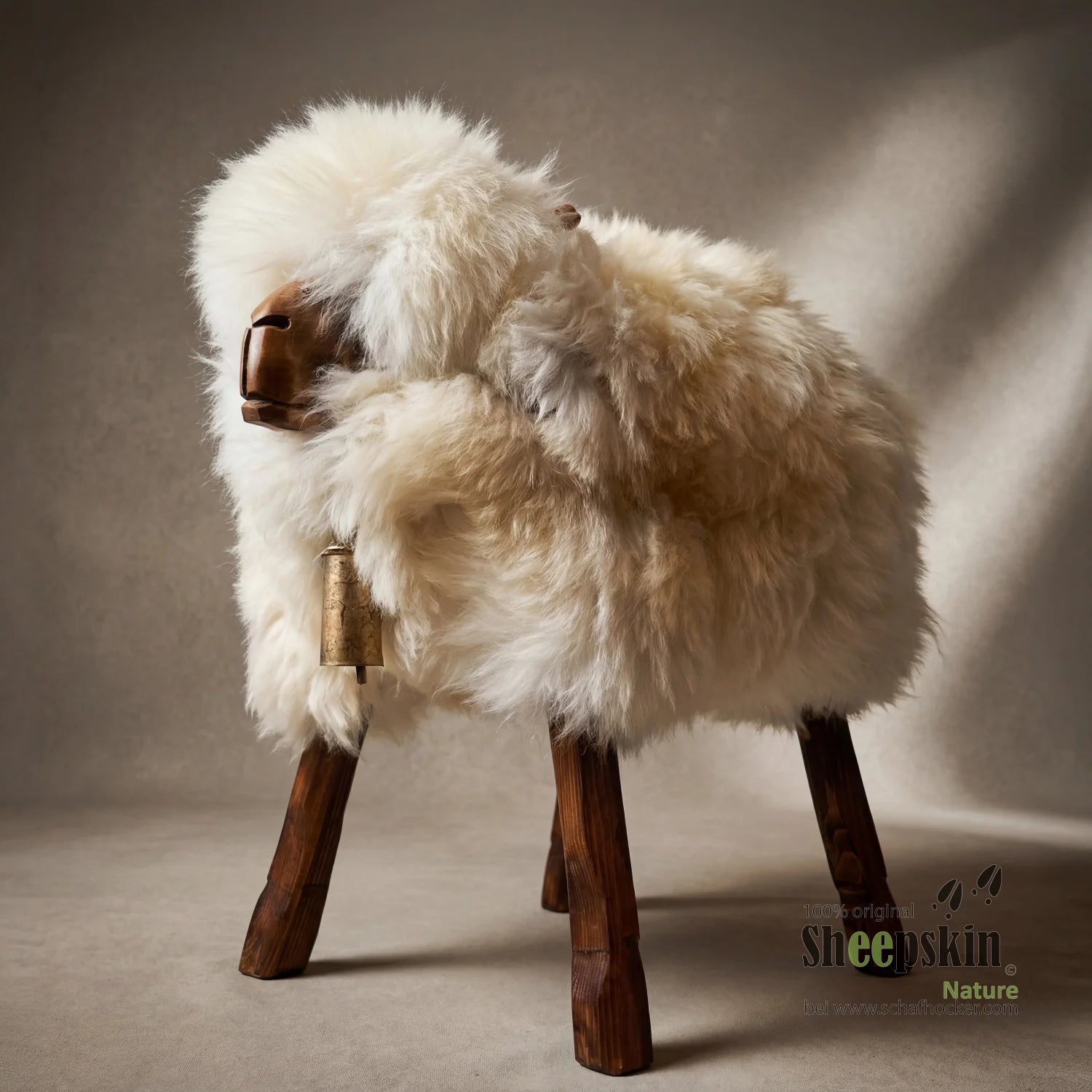 Schafhocker »Paul« Bua eisbärweiß Hocker Designer – Schafhocker.com ...